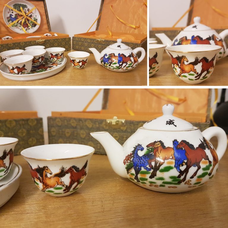 Mini Porcelain Horse Tea Set - Filly and Co Horse Gifts