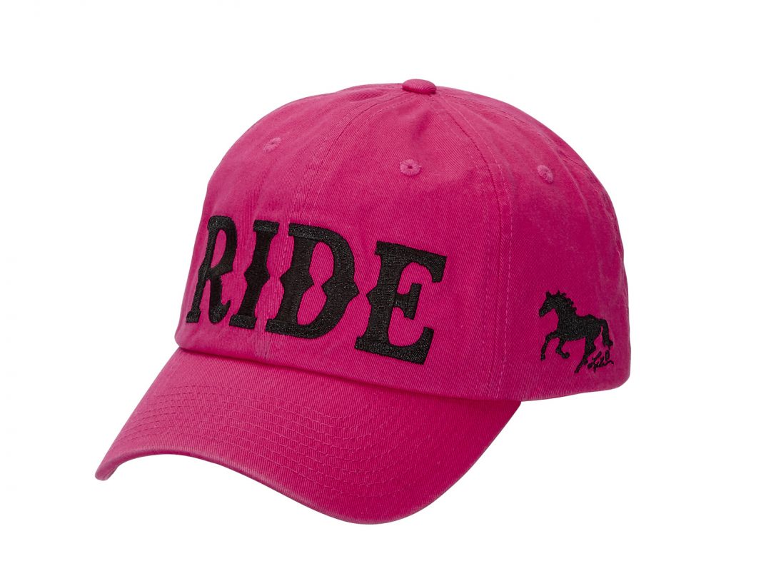 Pink RIDE cap - Filly and Co Horse Gifts